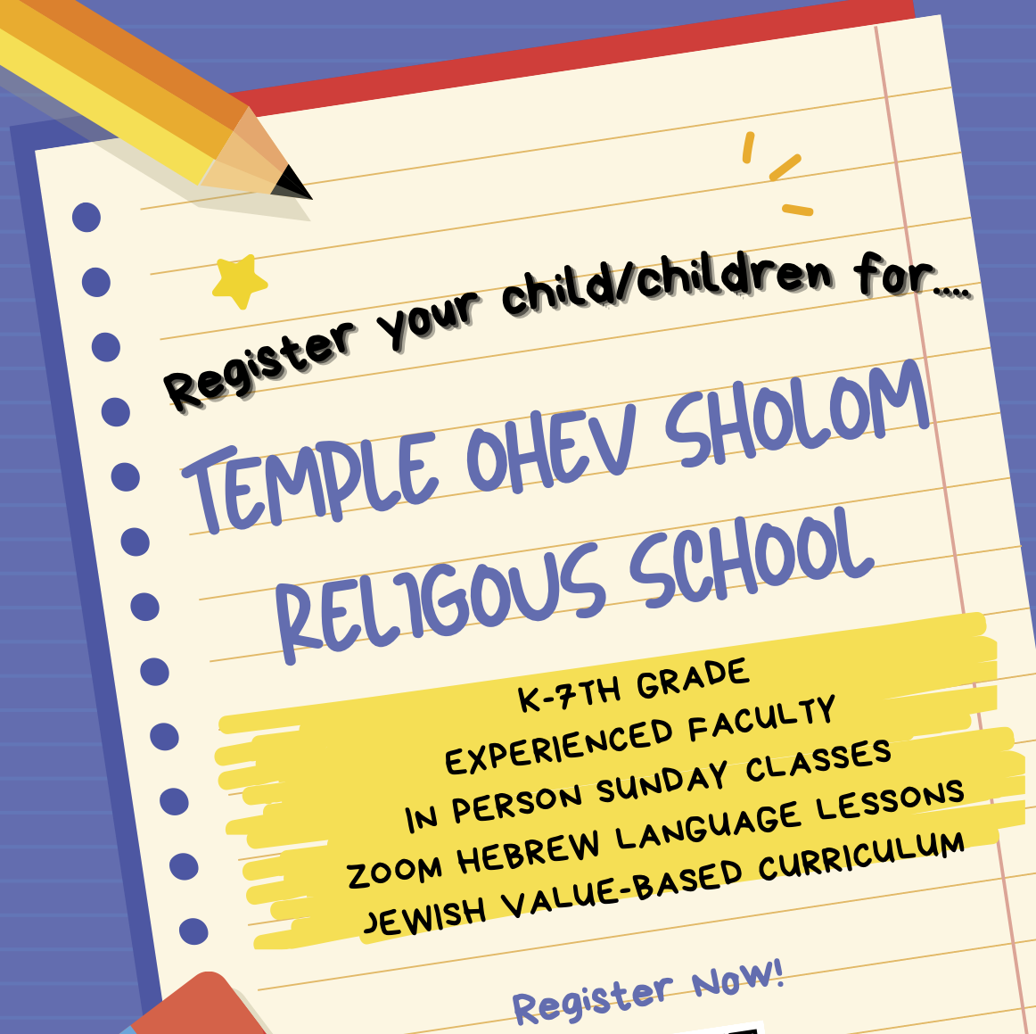 Religious School - Temple Ohev Sholom